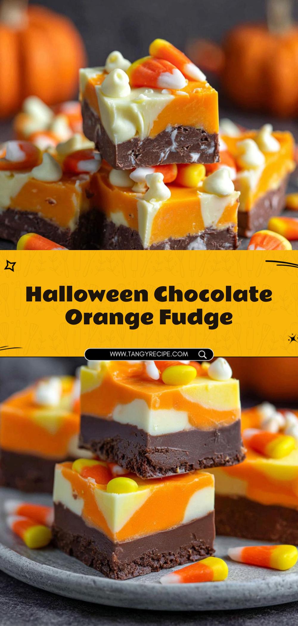 Chocolate and Orange Layers for Halloween Treats - Tangy Recipe